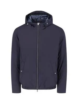 Herno Hooded Zip-up Jacket - Blue