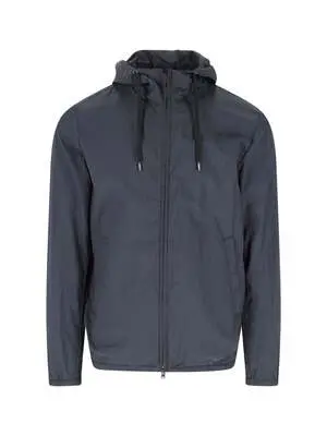 Herno Hooded Zip-up Jacket - Blue
