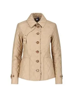 Burberry Quilted Polyester Jacket - Beige