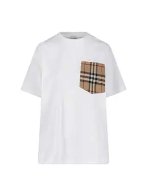 Burberry Archive Check Pocket T-shirt - White