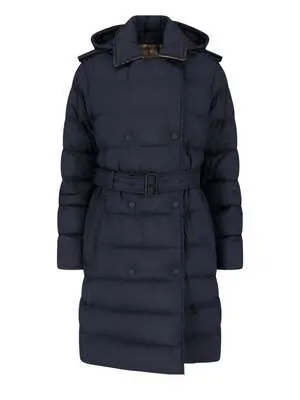Burberry Quilted Polyamide Jacket With Stand Collar - Black