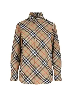 Burberry Check Print Button-front Shirt