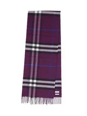 Burberry 100% Cashmere Scarf - Violet