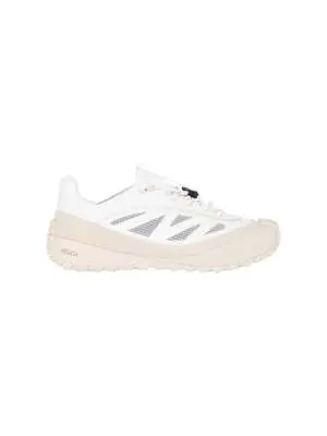 Moncler 100% Polyester Lace-up Sneakers - White
