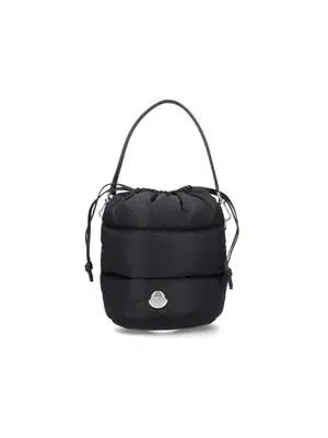 Moncler MONCLER Quilted Shoulder Bag With Leather Inserts Black