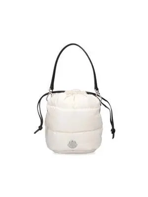 Moncler Lightweight Quilted Shoulder Bag With Leather Inserts