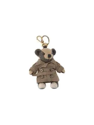 Burberry Teddy Bear Trench Coat Keychain Charm - Brown