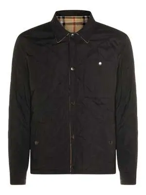 Burberry Quilted Jacket With Classic Collar - Black