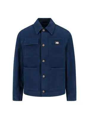 Versace 100% Cotton Jacket - Blue