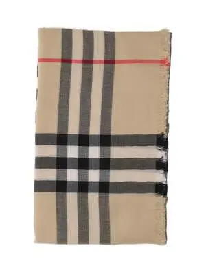 Burberry 100% Wool Scarf - Beige