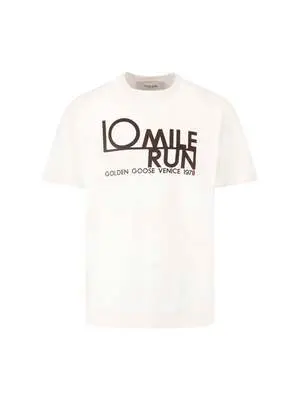 GOLDEN GOOSE Graphic Logo T-shirt - White