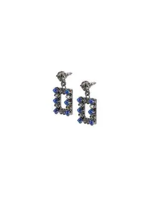 ROGER VIVIER Bijoux Stone & Swarovski Statement Drop Earrings