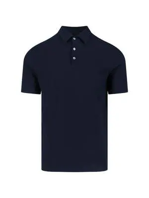 ZANONE 100% Cotton Polo Shirt - Blue