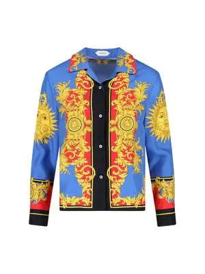 Versace VERSACE Printed 100% Silk Shirt Multicolour
