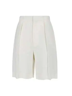 Victoria Beckham Lightweight Viscose Trousers For - White