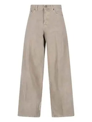 HAIKURE Linen-cotton Jeans - Beige