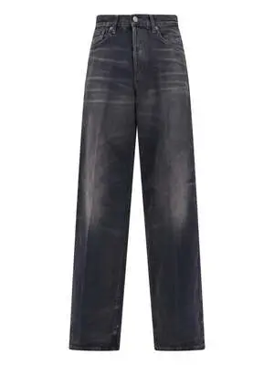 HAIKURE HAIKURE Linen-Cotton Jeans Black