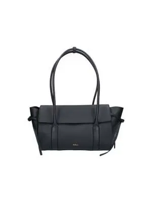 Mulberry Bovine Leather Bag With Top Handles - Black