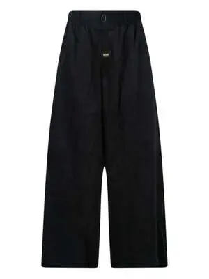 Martine Rose 100% Cotton Tailored Trousers - Black