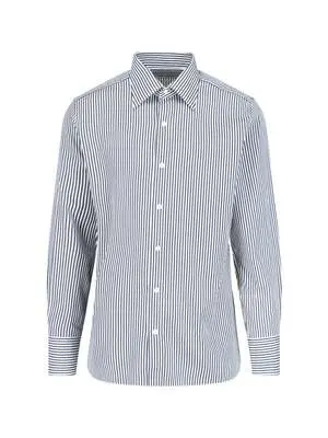 TOM FORD Lightweight Cotton-silk Button-up Shirt With Mother-of-pearl Buttons - White