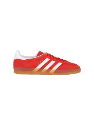Adidas Leather Low Top Sneakers - Orange
