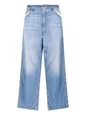 MAISON MARGIELA Denim Jeans With Contrast Pocket Lining - Blue