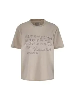 MAISON MARGIELA Graphic Print Crewneck T-shirt - White