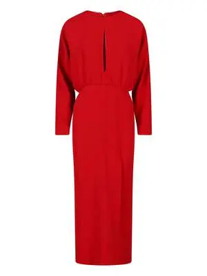 Valentino Garavani 100% Silk Bright Dress - Red