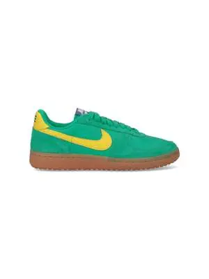 Nike 100% Leather Lace-up Sneakers - Green