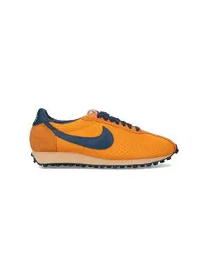 Nike 100% Leather Lace-up Sneakers - Orange