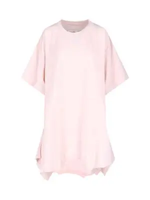 MAISON MARGIELA Lightweight 100% Cotton Midi Dress For - Pink