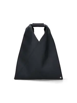 MAISON MARGIELA Mini Bag With Contrast Leather And Copper Hardware - Black
