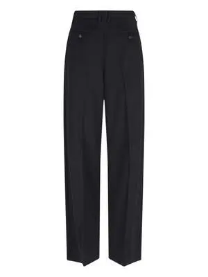 MAISON MARGIELA Sculpted Wool-blend Trousers With Elastane And Lined Pockets - Black