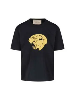 Valentino Garavani S 100% Cotton T-shirt - Black