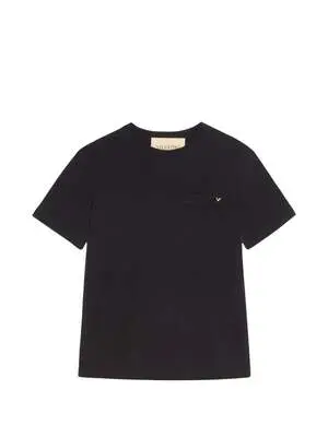 Valentino Garavani S 100% Cotton T-shirt - Black