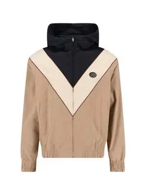 Valentino Garavani Zip Up Textured Jacket - Beige