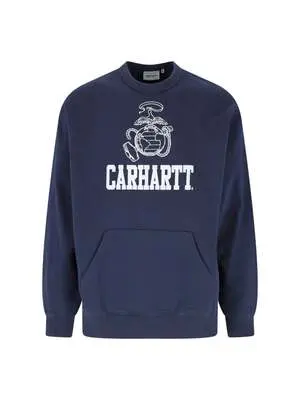 Carhartt Work In Progress 100% Cotton Crewneck Sweater - Blue
