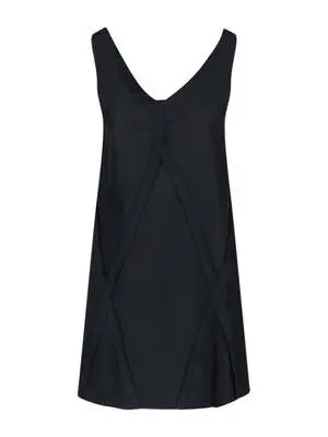 MAISON MARGIELA Draped Acetate-cupro Blend Mini Dress - Black