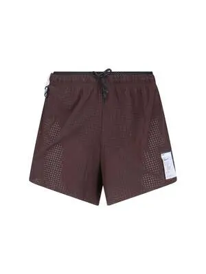 Satisfy Stretch Polyamide Trousers - Brown