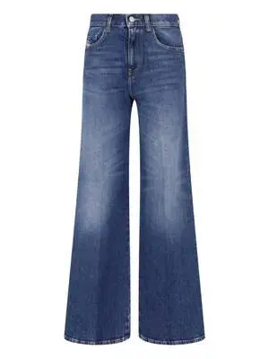 DIESEL® DIESEL High-Rise Wide-Leg Jeans Blue