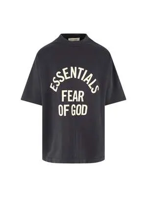 Fear Of God Essentials 100% Cotton T-shirt For - Black