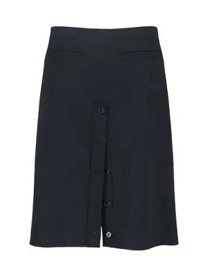 COURREGES Tailored Mini Skirt - Black