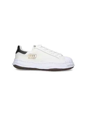 Mihara Yasuhiro Leather Sneakers With Rubber Sole - White