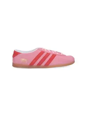 Adidas Light & Natural Leather And Textile Sneakers - Pink
