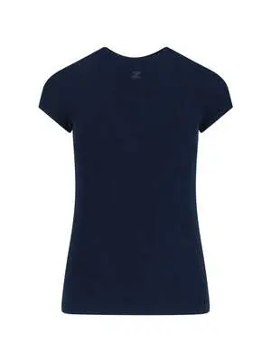 COURREGES Viscose-blend Polo Shirt - Blue