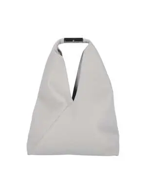MAISON MARGIELA Bovine Leather Shoulder Bag With Metallic Hardware - Grey