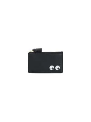 ANYA HINDMARCH Eyes Leather Card Holder - Black