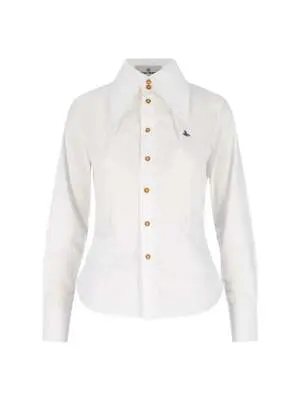 VIVIENNE WESTWOOD Cotton Button-front Shirt - White