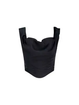 VIVIENNE WESTWOOD Polyester Corset Top - Black