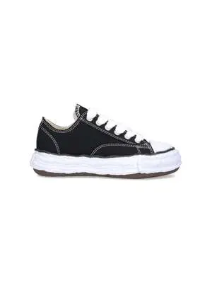 Mihara Yasuhiro Cotton Upper Sneakers With Rubber Sole - Black